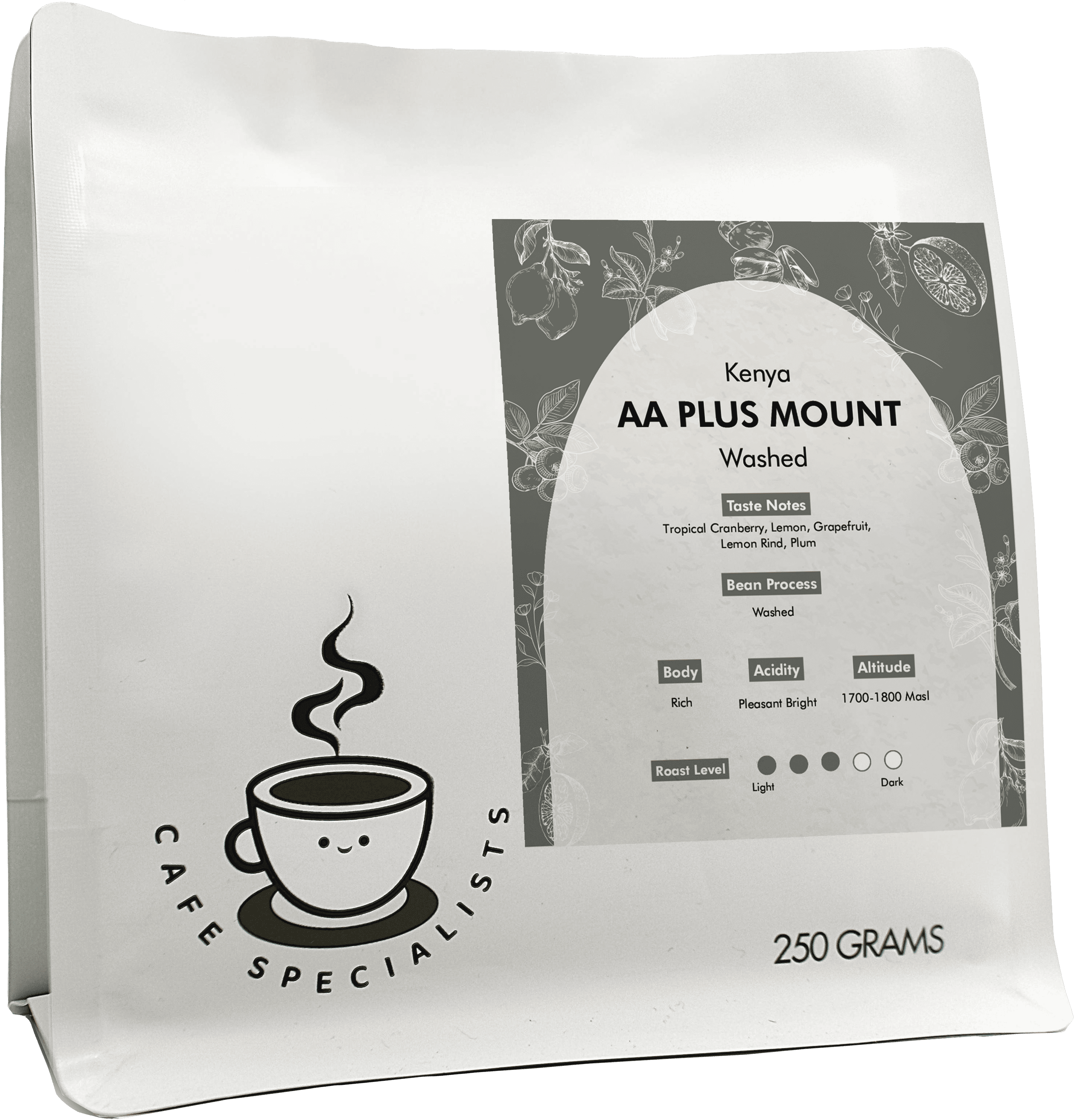 Kenya AA Plus Mount Selection Bloom Washed Coffee Beans – Cafe ...