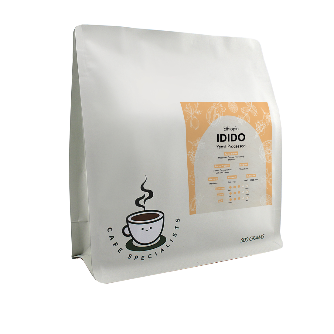 Premium Ethiopia - IDIDO (Yeast Processed) Coffee Beans – Cafe ...